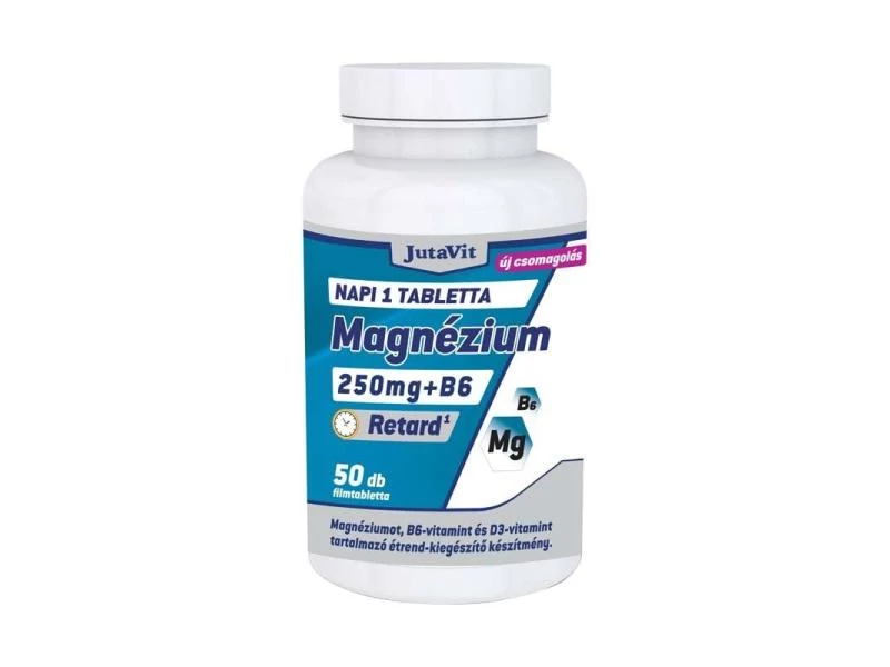 JutaVit Magnézium + B6 tabletta 50db - Jutavit - Vitaminkingdom webáruház